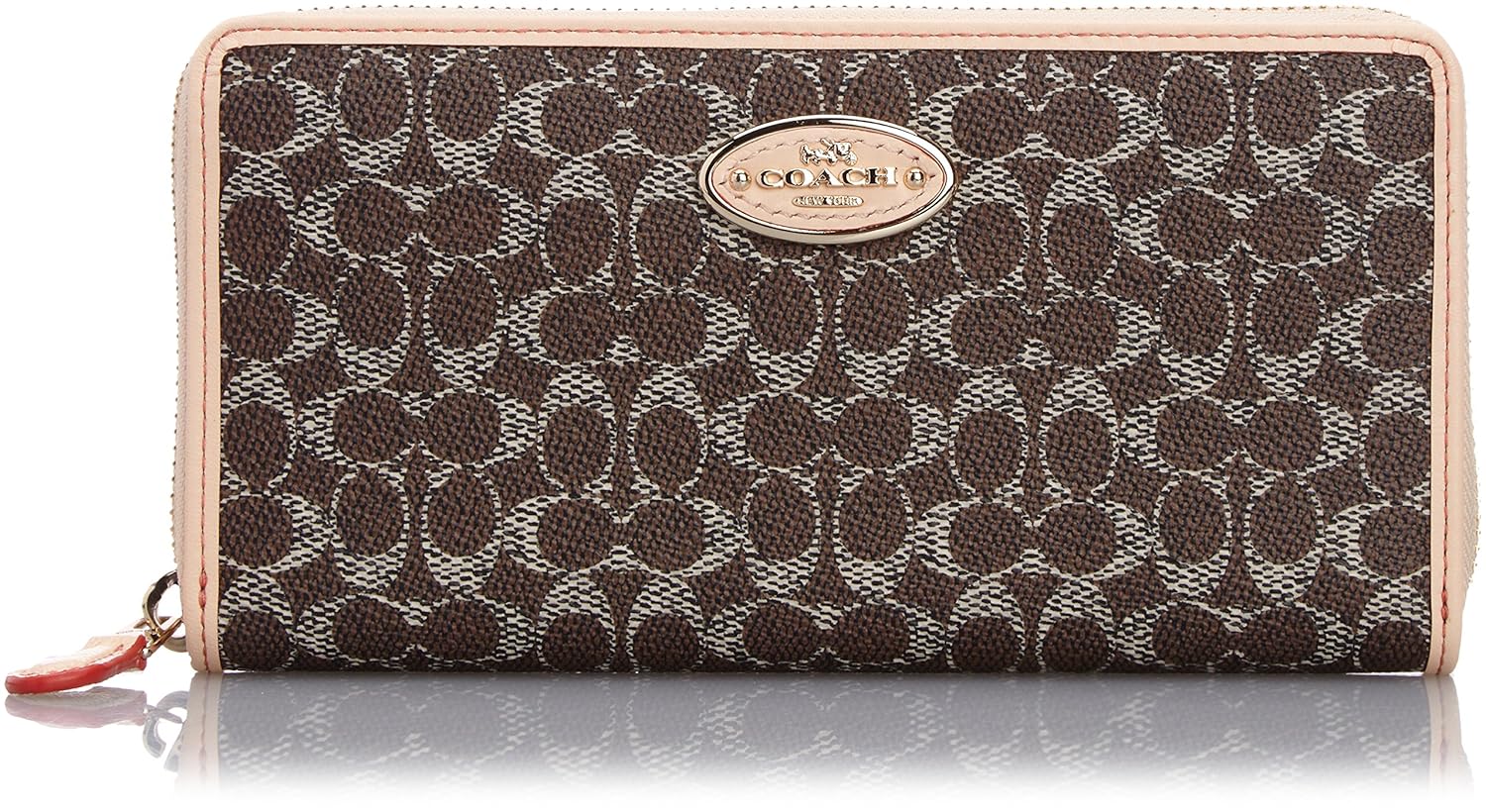 Coach 52998 ACCORDION Zip Wallet Embossed Signature Canvas at Amazon ...