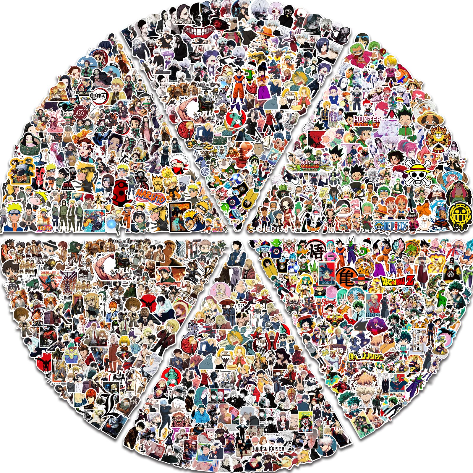 Mua Large Anime Stickers Mixed Pack,600Pcs Mixed With Classic Anime ...