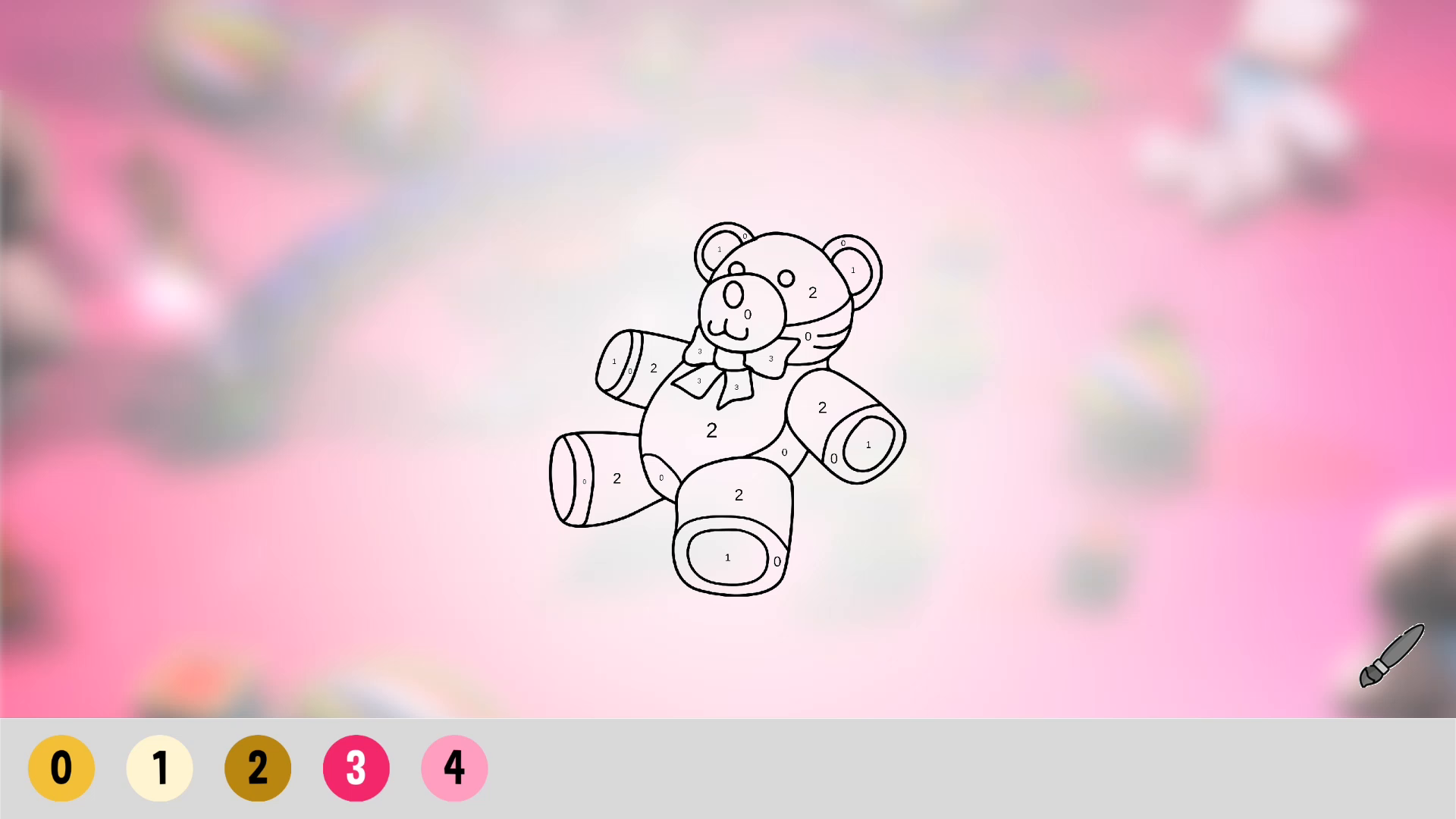 Teddy Bear Color by Number - Grownups Paint + Glitter + Crayon Coloring ...