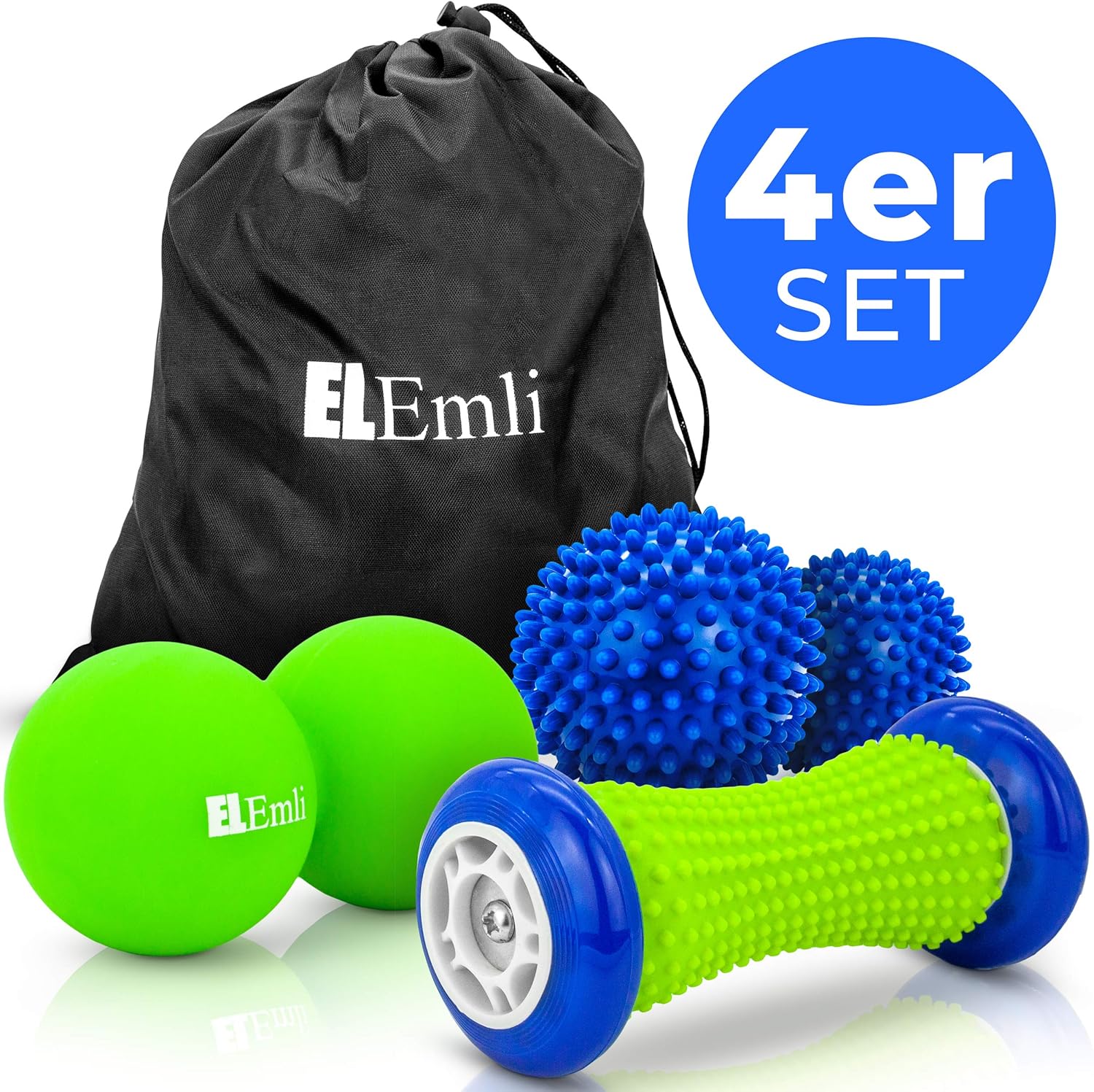 Original Igelball Massage Set | 4er Set | Faszienball | 2x Massageball ...