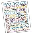 Amazon.com: TEACHER GIFT - Personalized Spanish Classroom Rules for ...