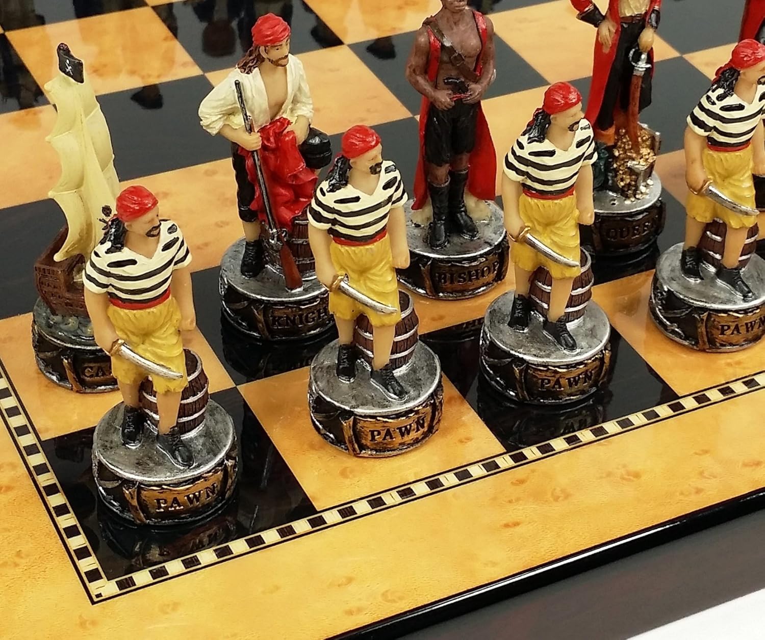 Amazon.com: Pirates Vs Royal Navy Pirate Chess Men Set W/ 15" High ...