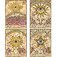 Amazon.com: ZeeDix 4 Pcs Tarot Flag Tapestry- The Sun Moon World Star ...