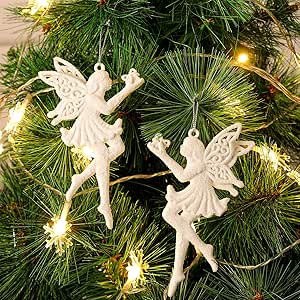 Amazon.com: 12 Pcs Angels Decor Christmas Ornaments Set for Xmas Tree ...