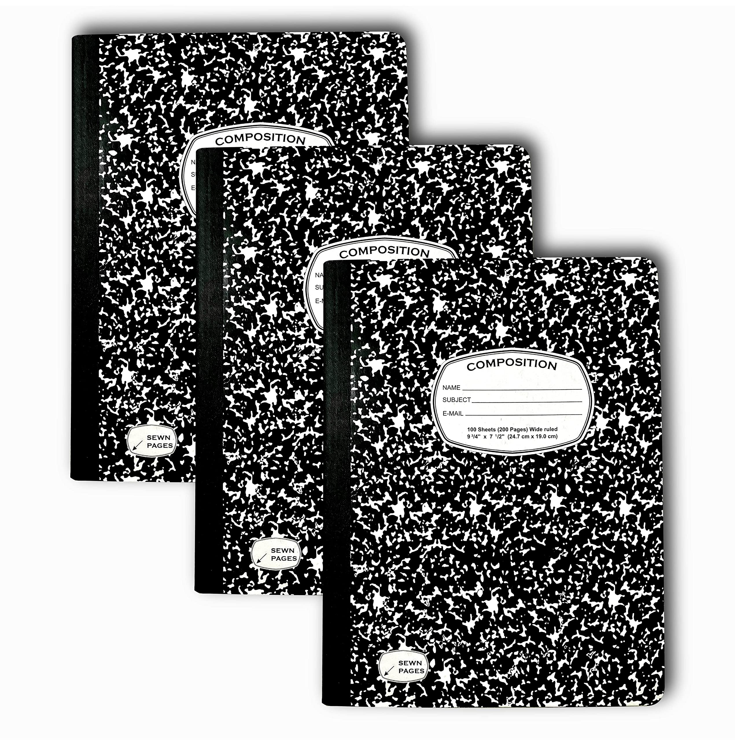 Mua AUKSales Composition Notebook Wide Ruled Composition Notebook, 3 ...