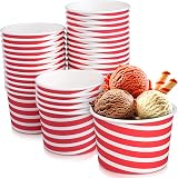 Amazon.com: TYPTOP Ice Cream Sundae Cups - 50 8 oz. Paper Disposable ...