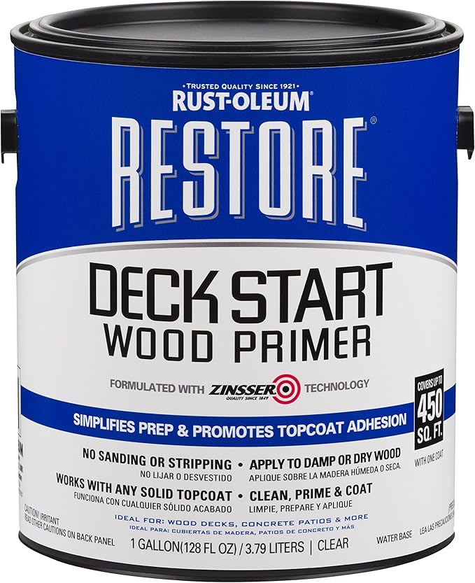 Rust-Oleum 301233 Restore Deck Start Wood Primer, Clear - - Amazon.com