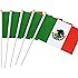 Amazon.com : Mexico Small 4 X 6 Inch Mini Country Stick Flag Banner ...