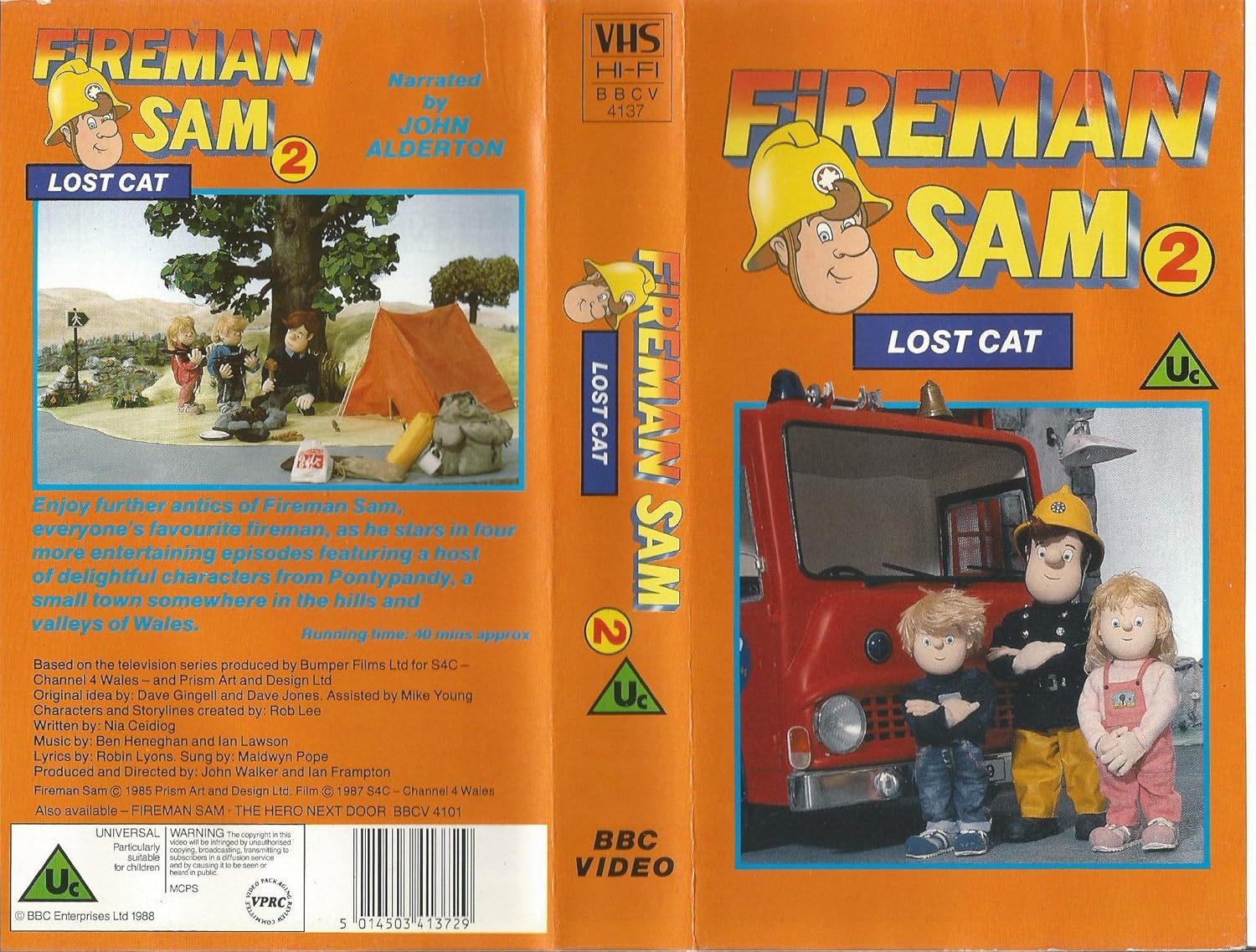 Fireman Sam: 2 - Lost Cat [VHS]: John Alderton, John Walker, Ian ...