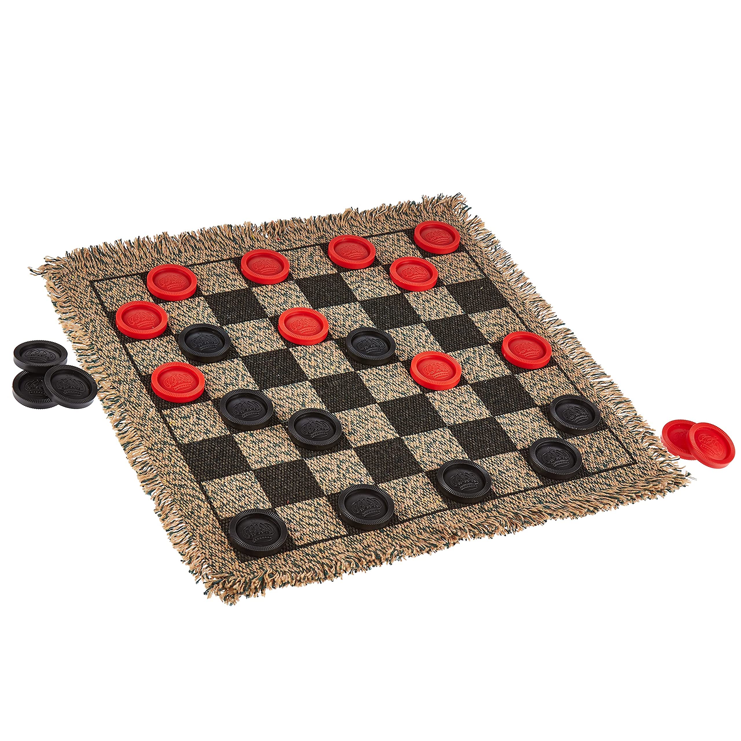 Mua 3-in-1 Mini Checkers Rug + Classic & Mega Tic Tac Toe - Portable ...