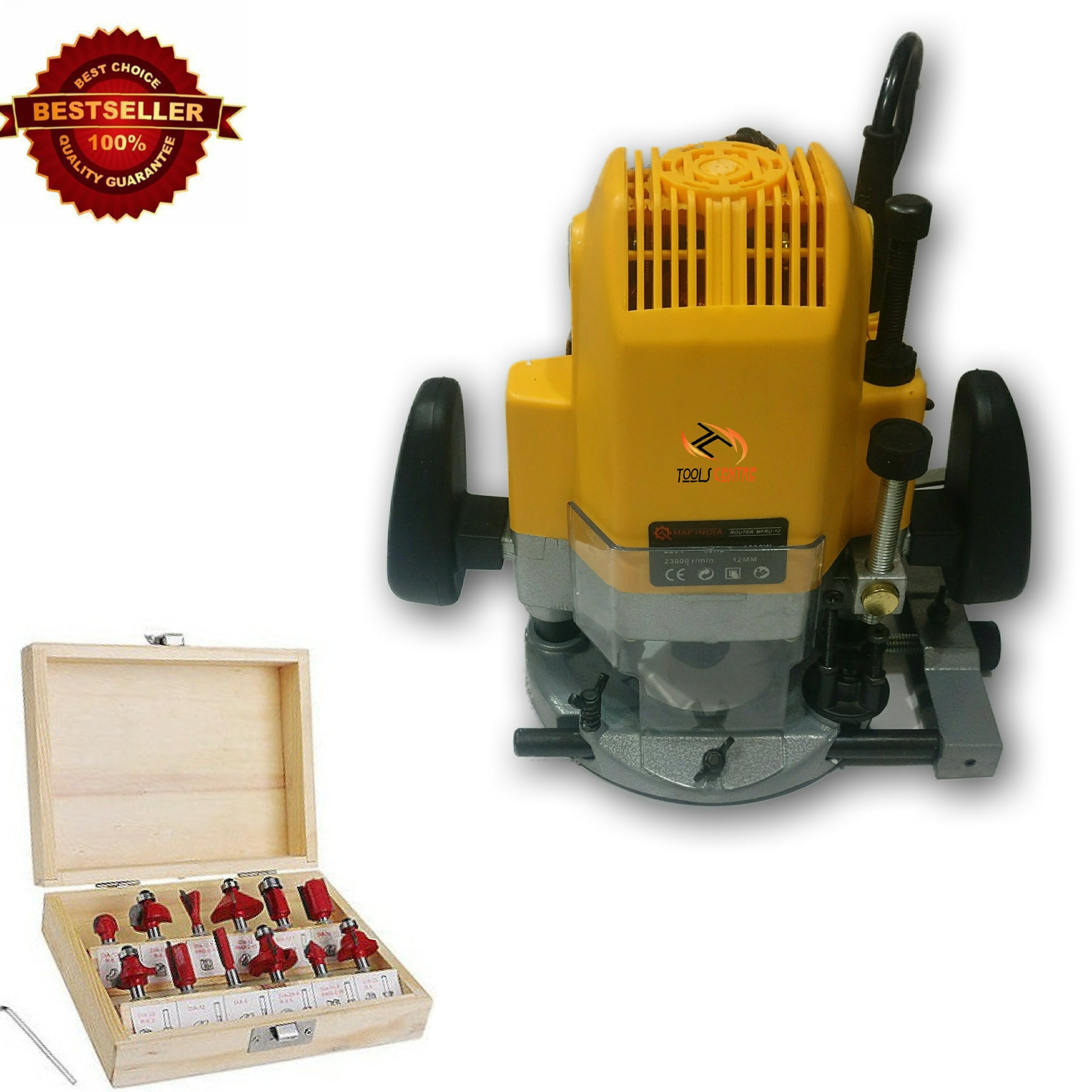 Buy KROST MF ROUTER MACHINE+ROUTER BIT SET Plastic Wood Working Router ...