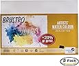 Brustro Artists Watercolour Paper, 200 GSM, A3 Size, 25% Cotton CP, 5 ...