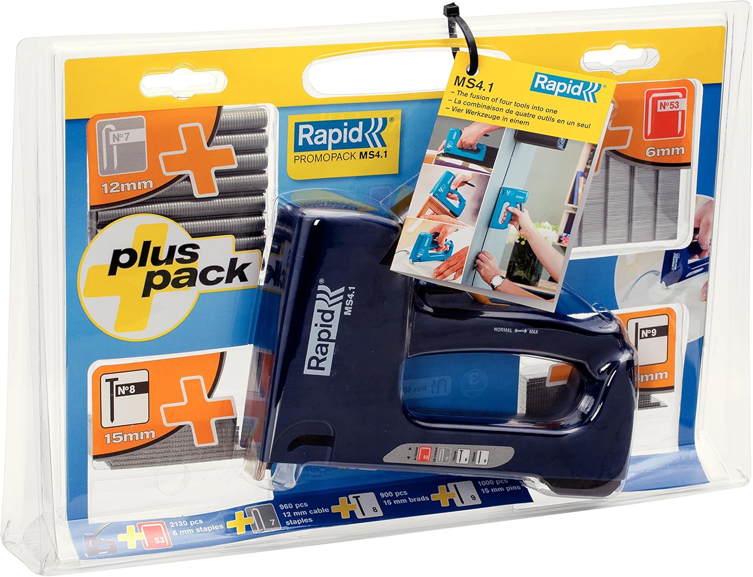 Rapid Staple Gun 4 in 1 Function, All Around Solution, Plastic Body ...