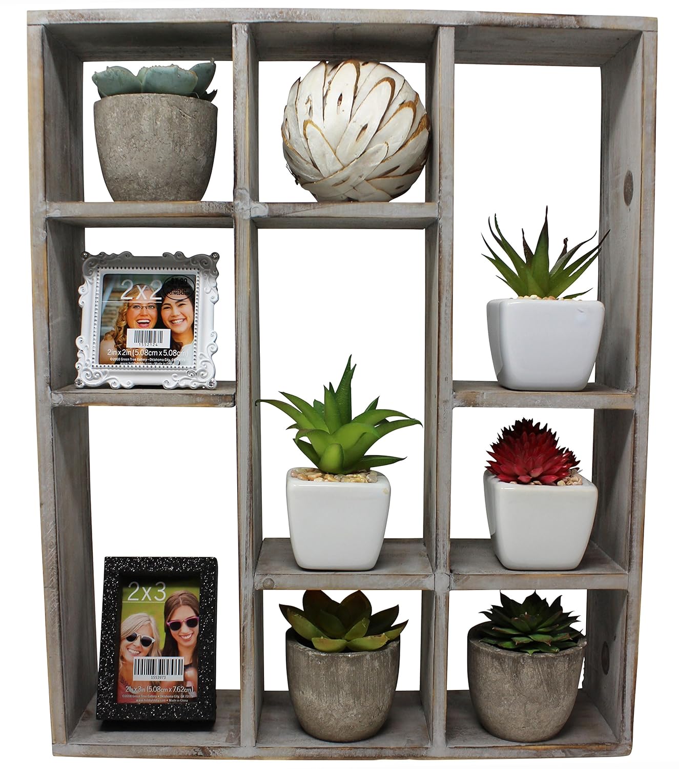 Shadow Boxes Bedrooms Farmhouse/White Washed Home Decor Shelf for ...