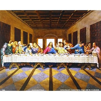 Amazon.com: THE LAST SUPPER POSTER Michelangelo RARE HOT NEW 18x36 ...
