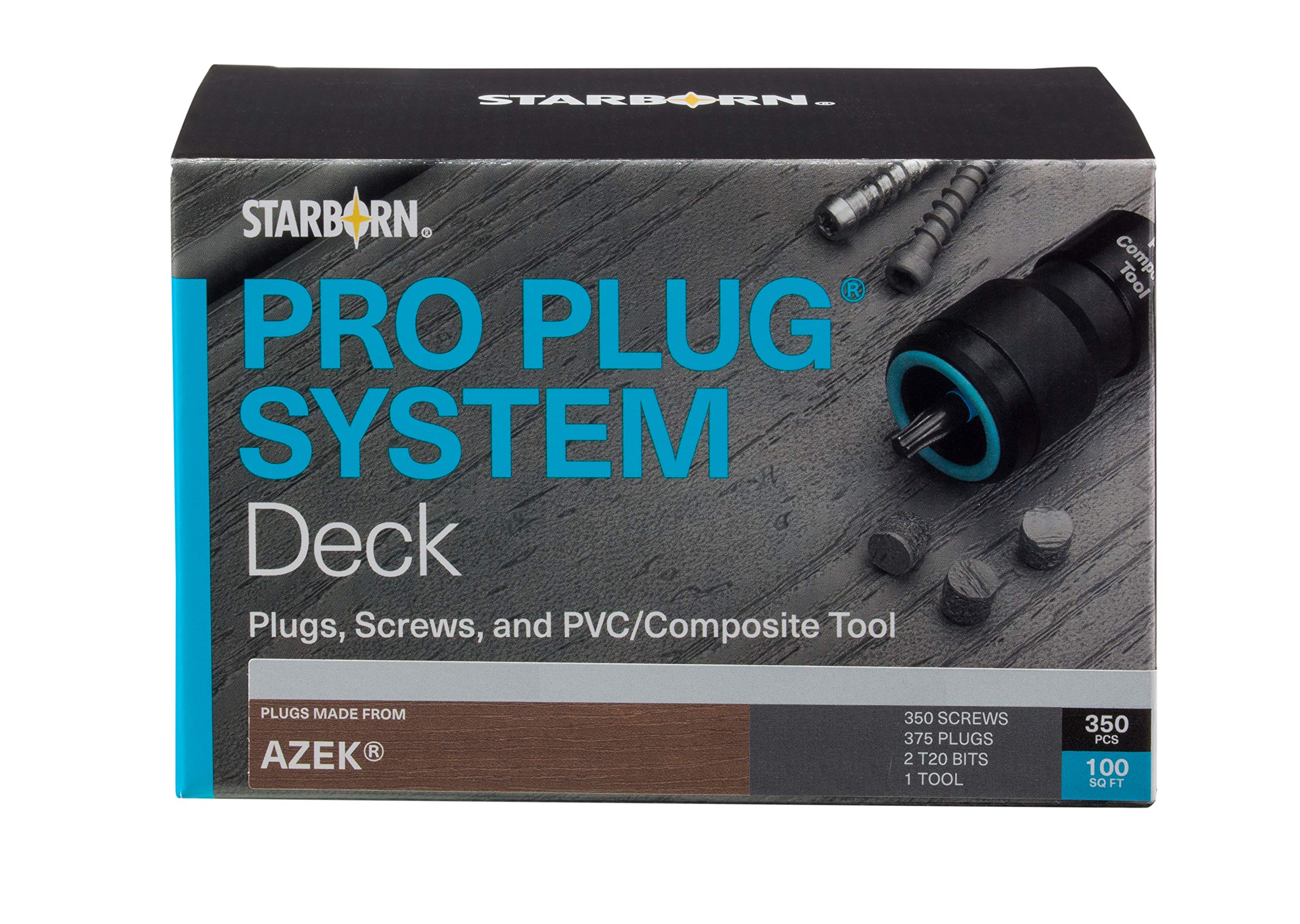 Starborn Industries Pro Plug System for Azek Dark Hickory Decking ...