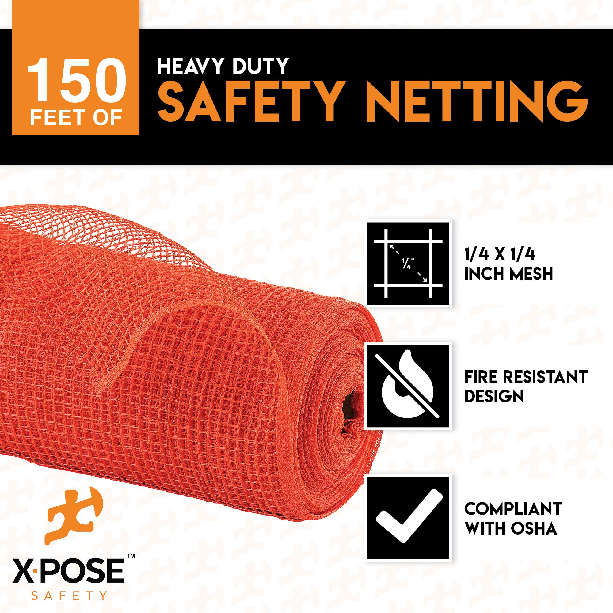 Mua Construction Safety Debris Netting - 150 Ft Temporary Material Roll ...