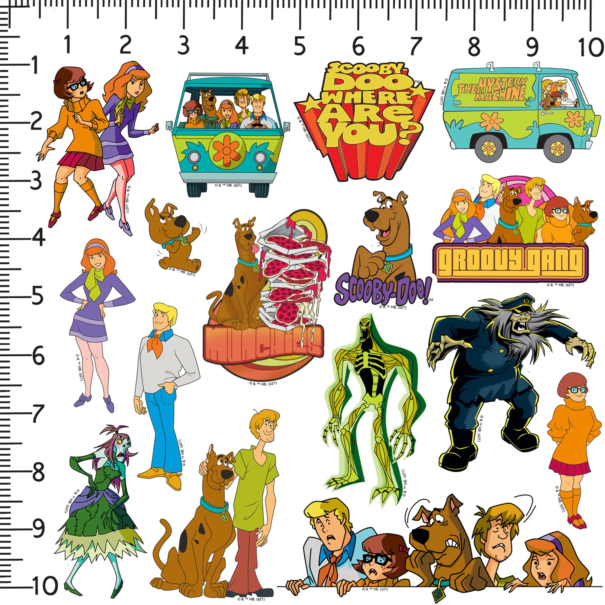 Mua Scooby-DOO Sticker Pack Die Cut Vinyl Large Deluxe Stickers Variety ...