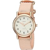 Amazon.com: Timex Women's T2P370 Weekender 31mm Blue Floral Nylon Slip ...