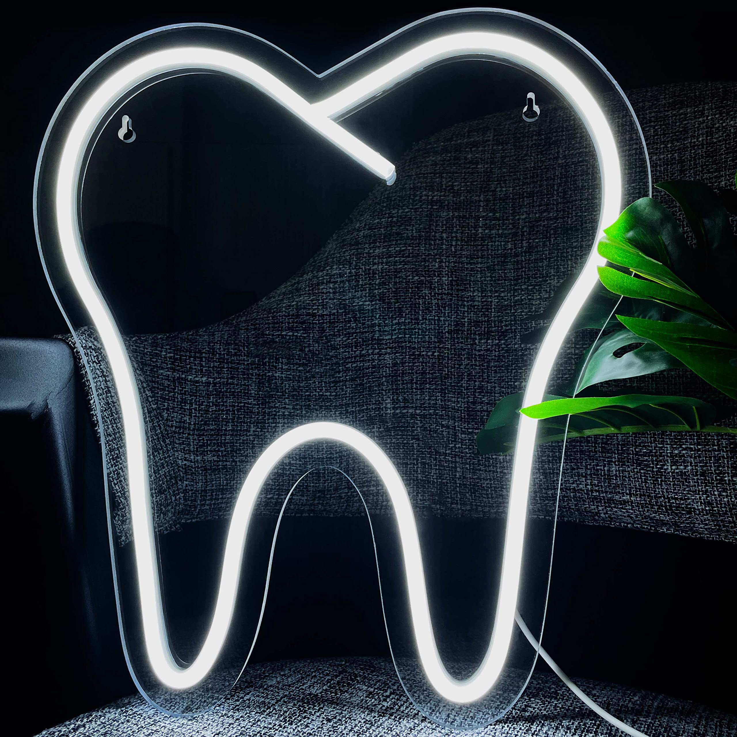 Mua Tooth Neon Sign LED Teeth Sign for Dental Office Decor Wall Hanging ...