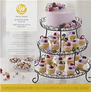 Amazon.com | Wilton 3-Tier Customizable Scalloped Dessert and Cake ...
