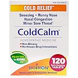 Amazon.com: Boiron ColdCalm Tablets for Relief of Common Cold Symptoms ...