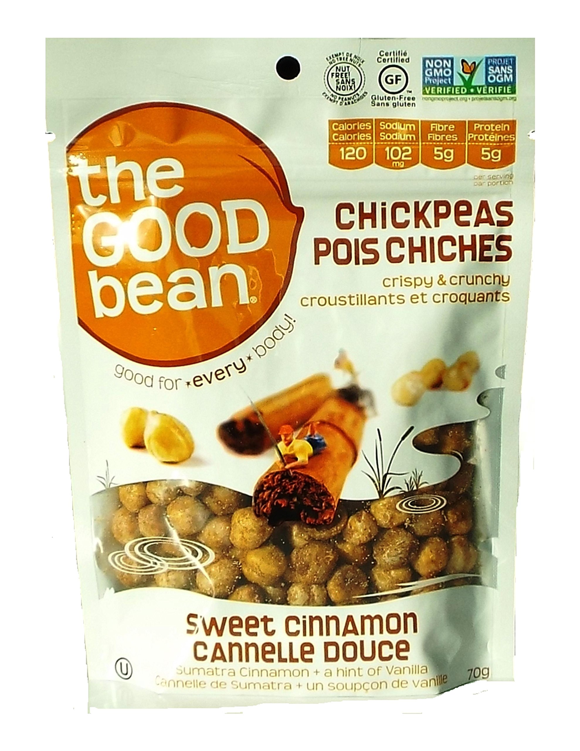 The Good Bean Chickpea Snacks, Sea Salt, Gluten and Nut Free, 2.5 Ounce ...