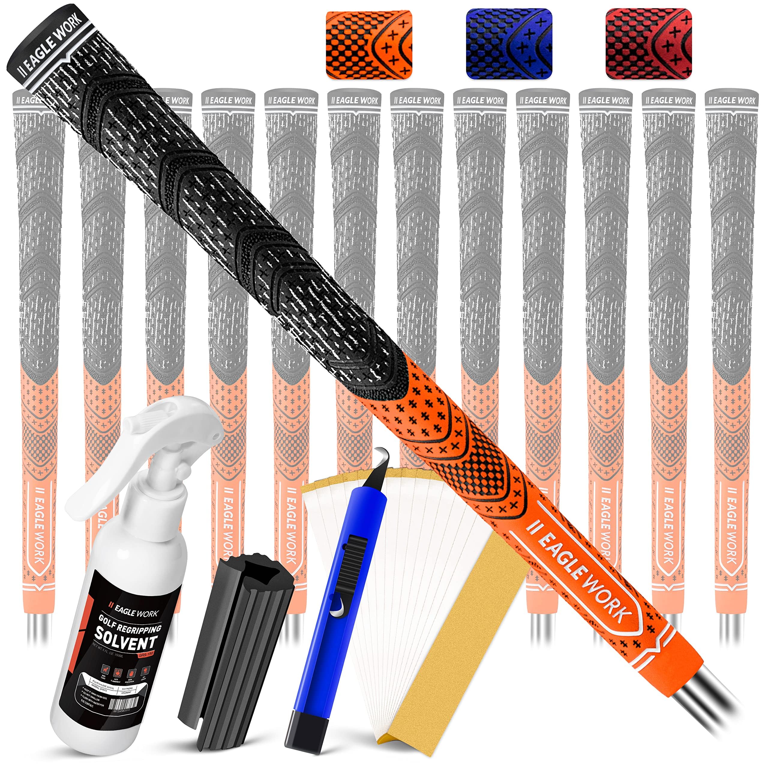 Mua Hybrid Golf Grips, 13 Grips with Solvent Kit, Low Taper Design ...