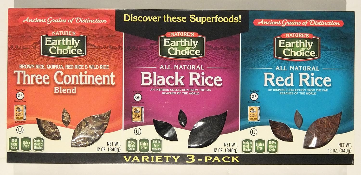 Amazon.com : Nature's Earthly Choice Rice Superfood Variety Pack ...