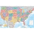 Amazon.com: Trends International USA Map 2023 Wall Poster, 22.37" x 34. ...