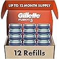 Amazon.com: Gillette Fusion5 Mens Razor Blade Refills, 12 Count ...