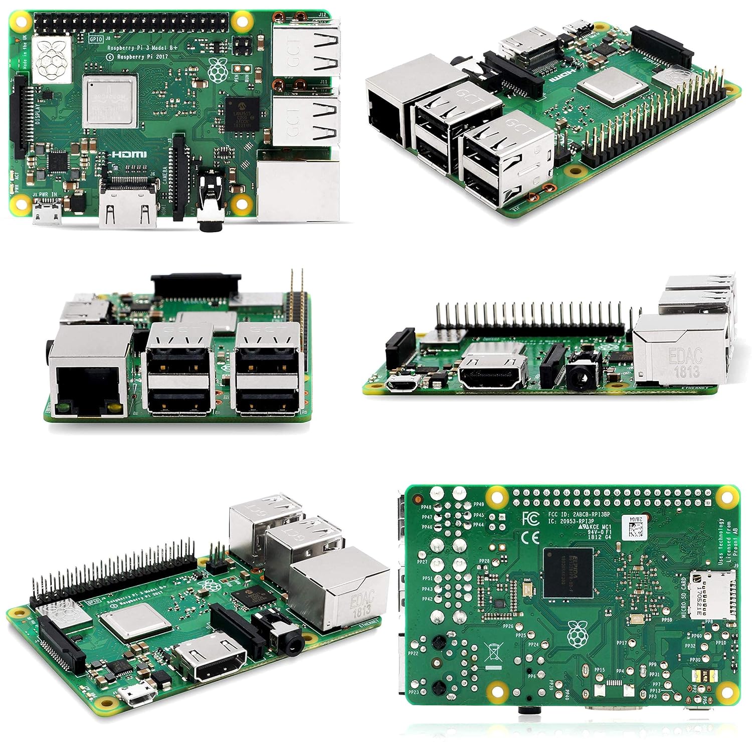 LoveRPi Raspberry Pi 3 B+ Mini Computer Board with Performance Heatsink ...