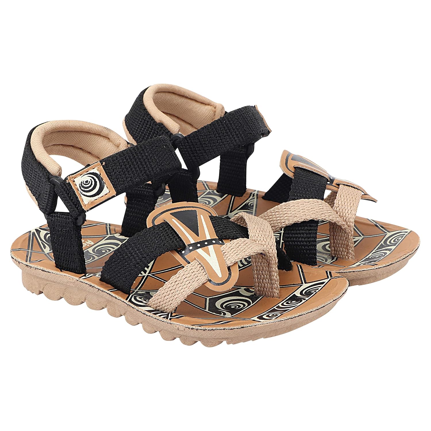 Generic kids sandle 5x10 col. blktan (3.5 Years): Buy Online at Low ...