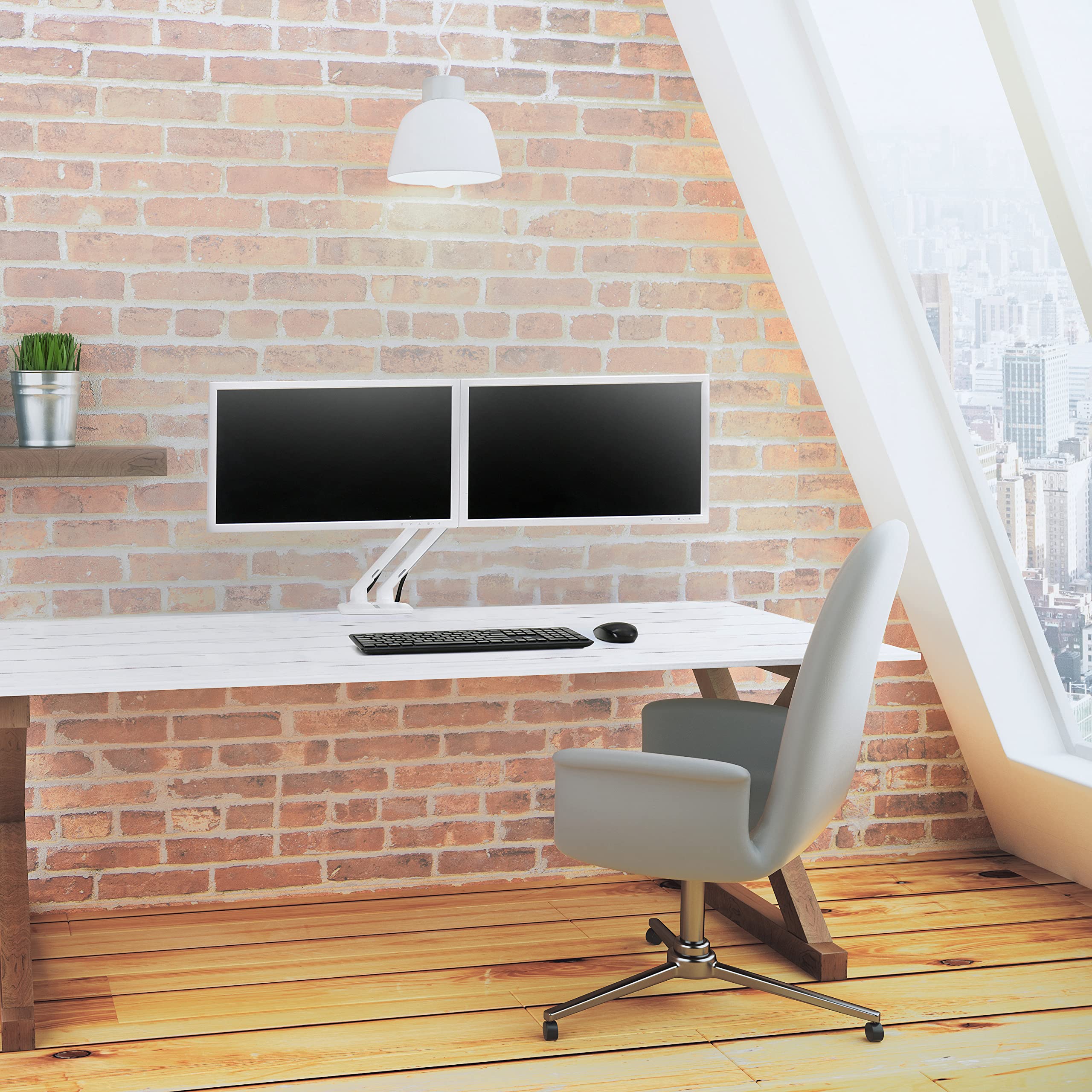 Mua MXV Dual Monitor Arm, VESA Desk Mount – for 2 Monitors Up to 24 ...