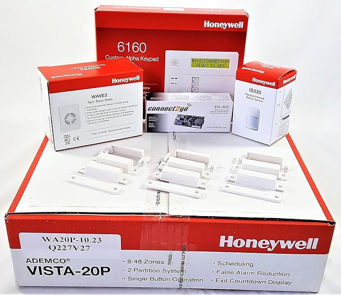 Amazon.com : Honeywell Vista 20P Hardwired Self Monitoring Kit with a ...