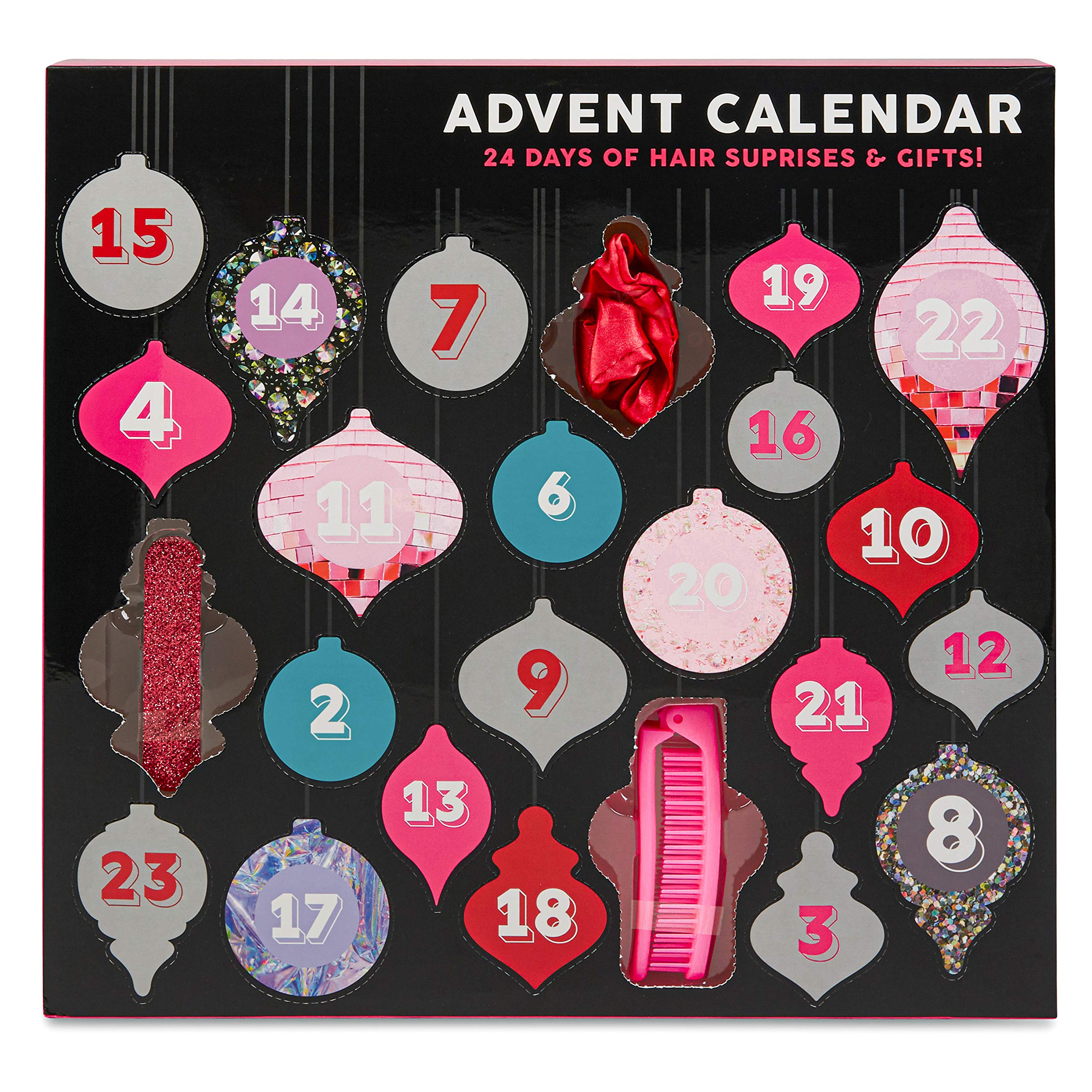 Charming Charlie 24 Day Advent Holiday Calendar of Hair Accessories