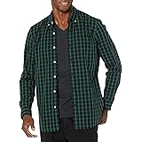 Amazon.com: Goodthreads Men's Slim-Fit Long-Sleeve Plaid Poplin Shirt ...