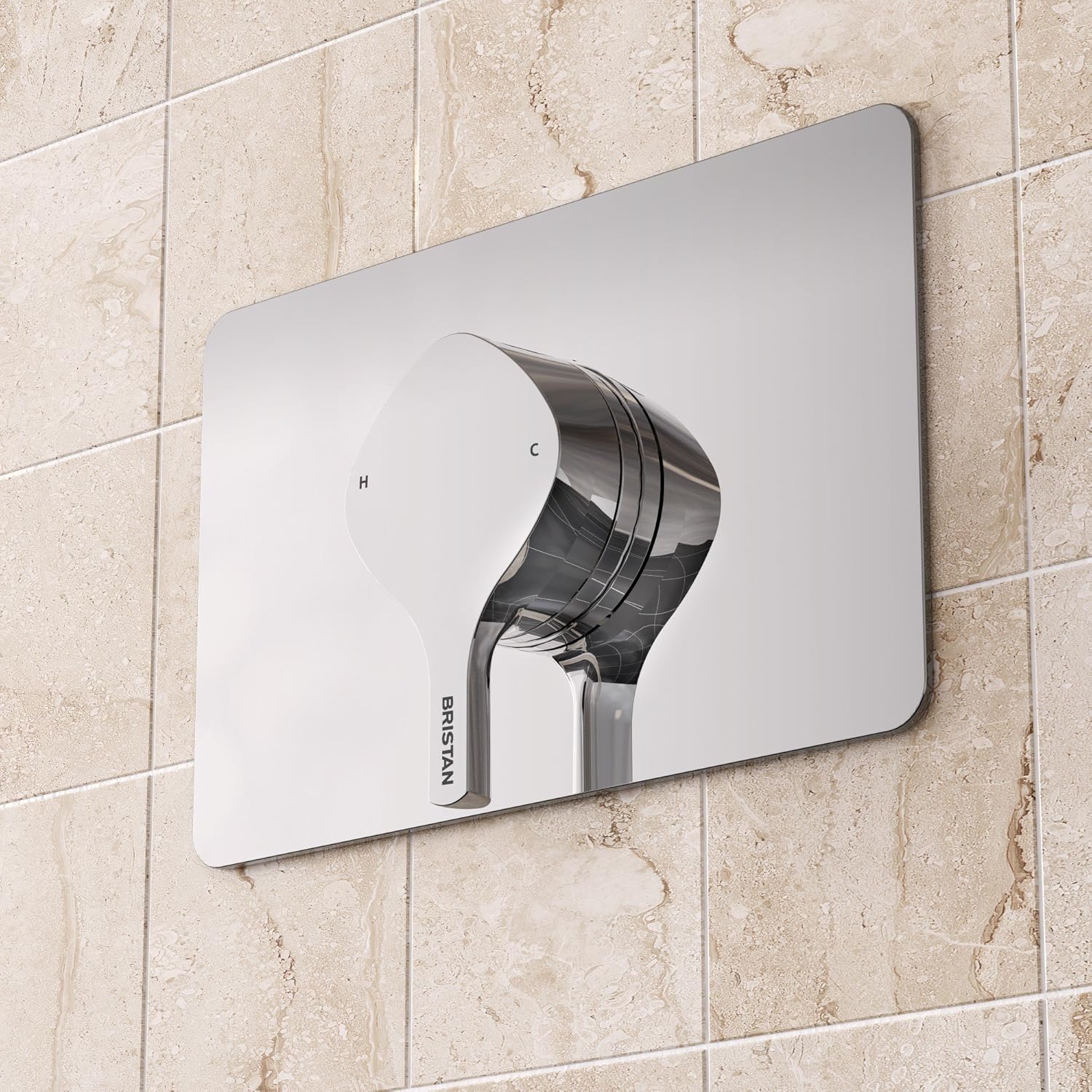 Bristan FLT SQSHCDIV C Flute Concealed Single Control Shower Valve with ...