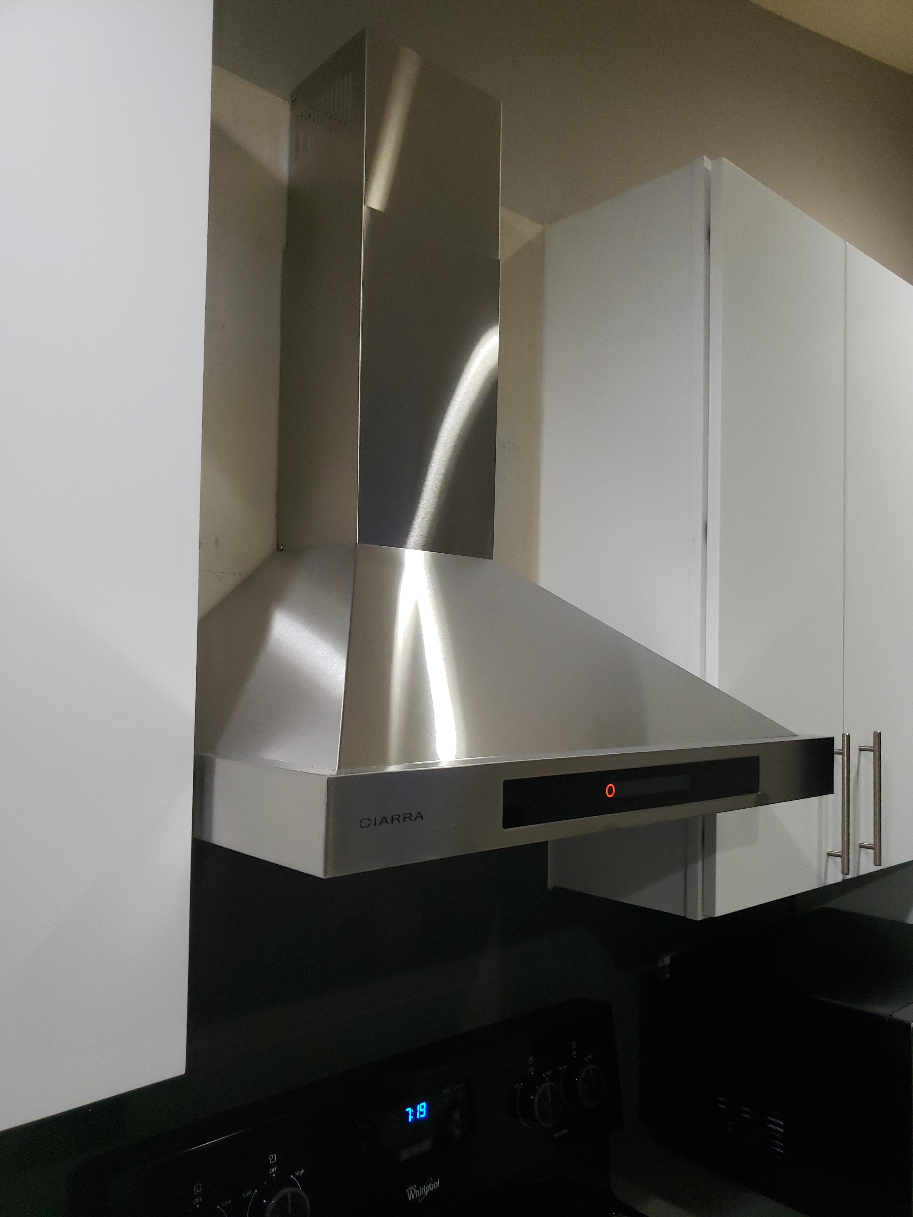 $13/mo - Finance CIARRA Wall Mount Range Hood 30 inch Ducted ...