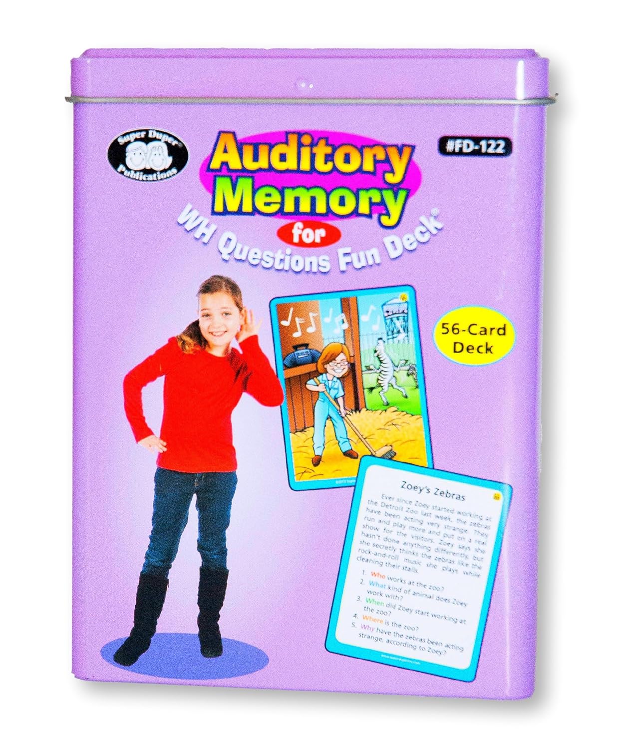 Superduper Auditory Memory for WH Questions Fun Deck Super Duper ...