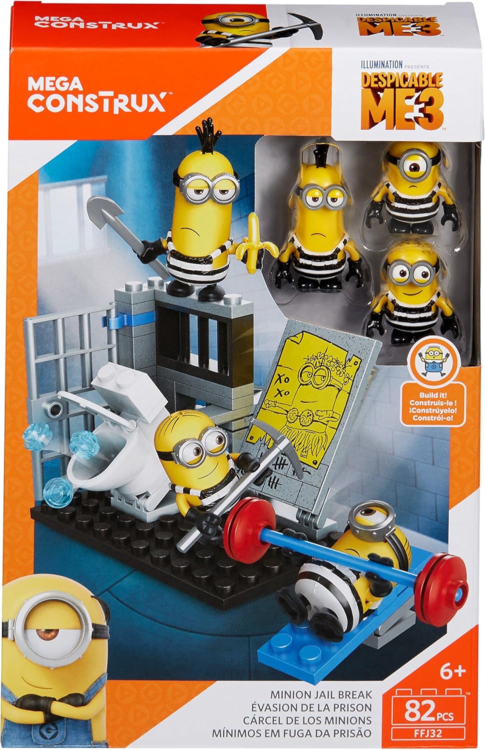 MEGA FFJ32 Construx Despicable Me Minion Jail Break Building Set – BigaMart