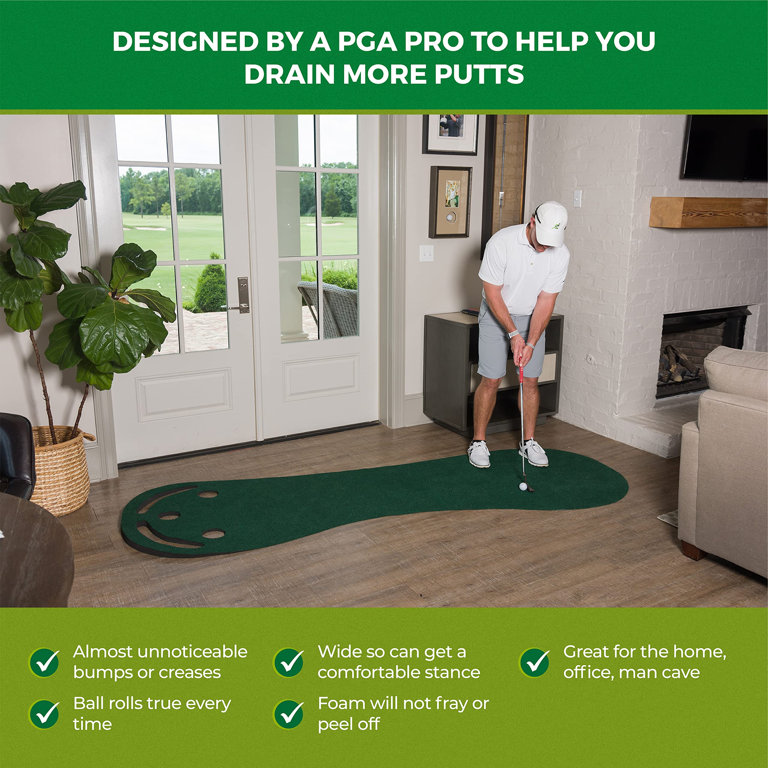 Mua SHAUN WEBB Golf Putting Green Indoor Mat. Step Up Your Game and ...