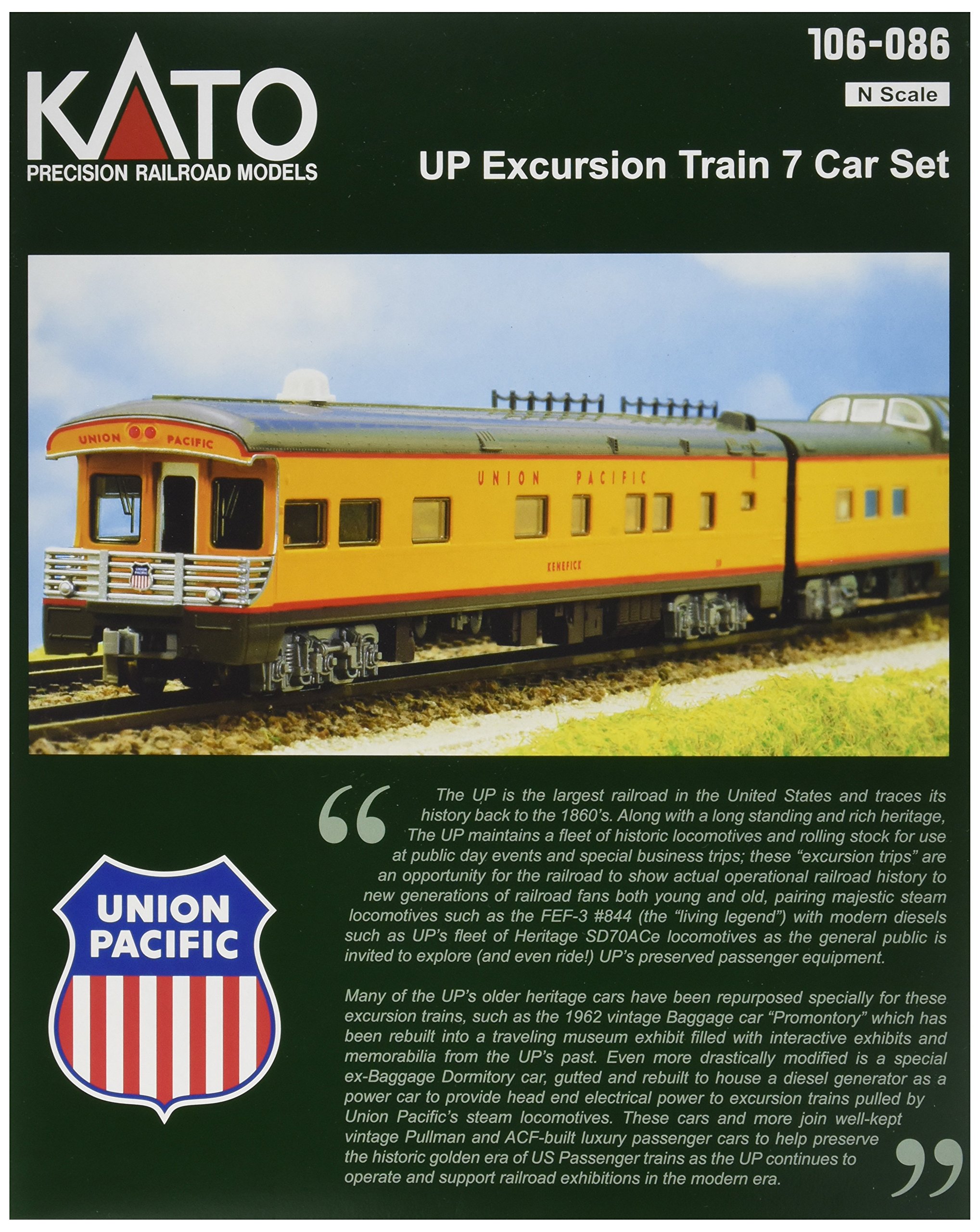 Mua USA Model Train Products N Scale Union Pacific Excursion Train 7 ...