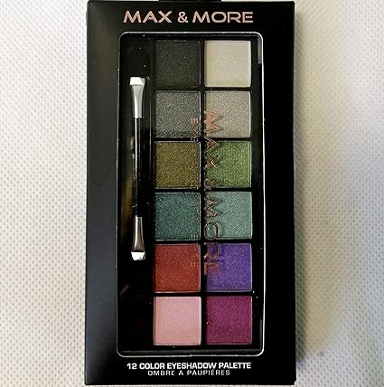 Max & More 12 Color Eyeshadow Palette Beauty Set: Amazon.co.uk: Beauty