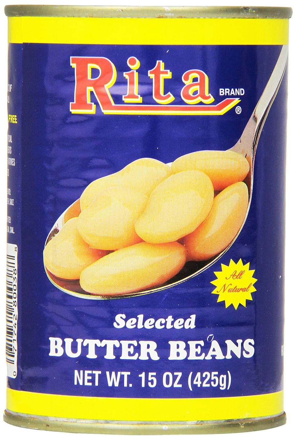Amazon.com : Rita Butter Beans, 15-Ounce Cans (Pack of 12) : Beans ...