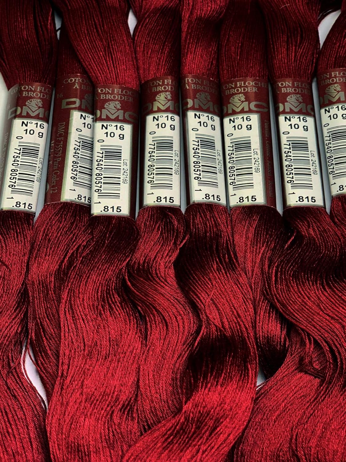 FLOCHE-DMC COTON FLOCHE A BRODER-COLOR-815-WINE RED: Amazon.in: Home ...