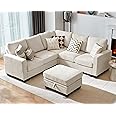 Amazon.com: CHIC HOUSE Modular Sectional Couch| Corduroy L Shaped Sleeper Sofa, U-Shape Sofa Bed ...