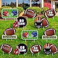 Amazon.com: Briwooody 12 Pcs Football Yard Sign Football Yard ...