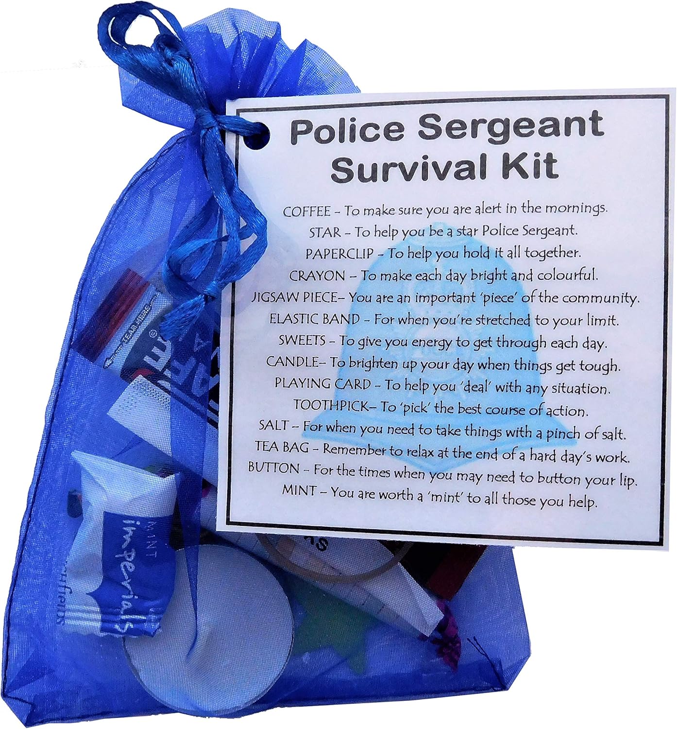 Police Sergeant Survival Kit Gift (Funny Police Sergeant Gifts, Police ...