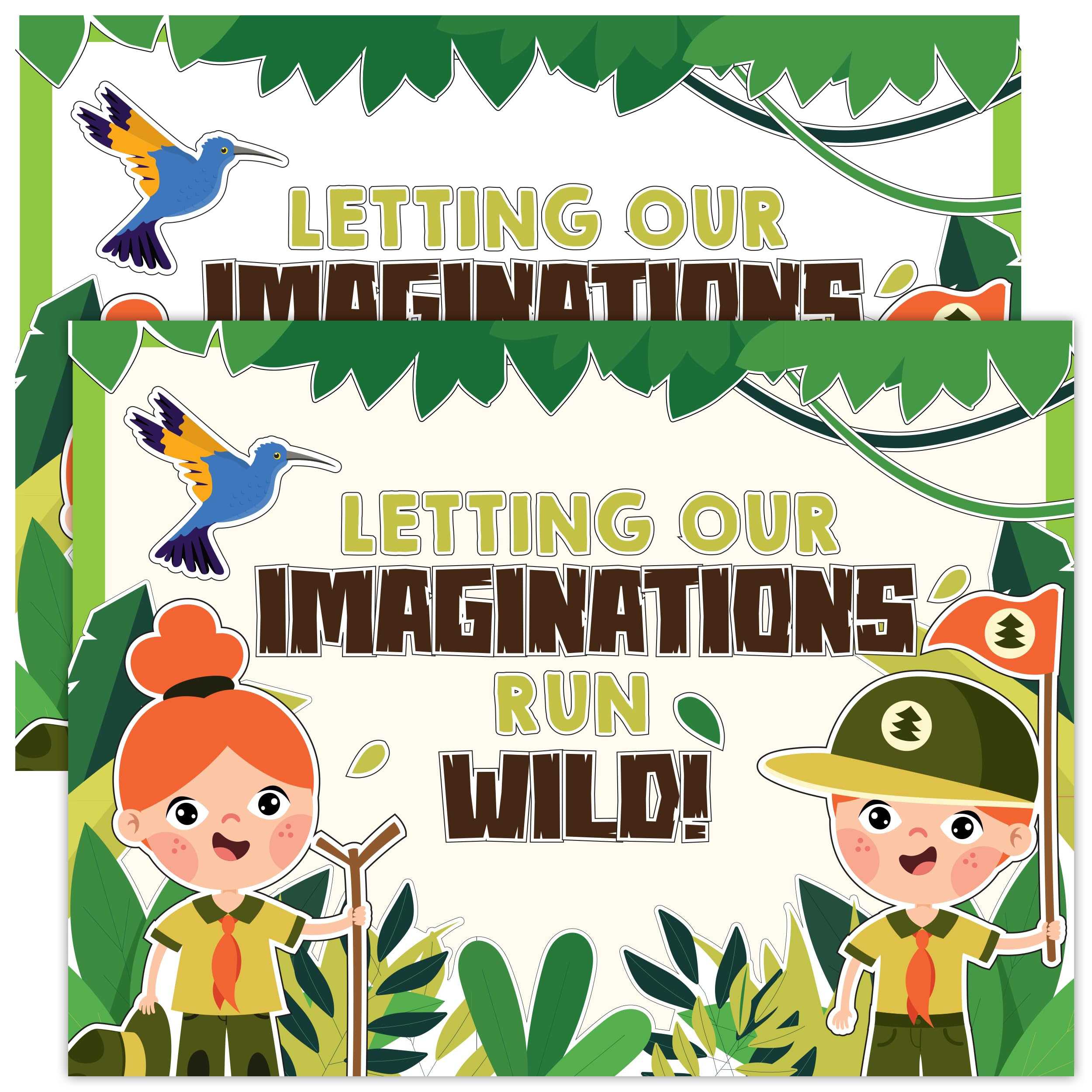 Mua Decorably 22 Pcs Safari Classroom Theme Set with Accompanying ...